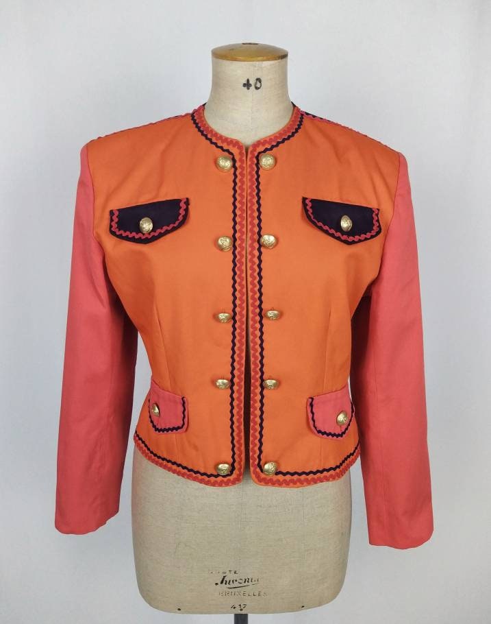 VERTIGO PARIS Vintage 80s Majorette Military Style Jacket - Etsy