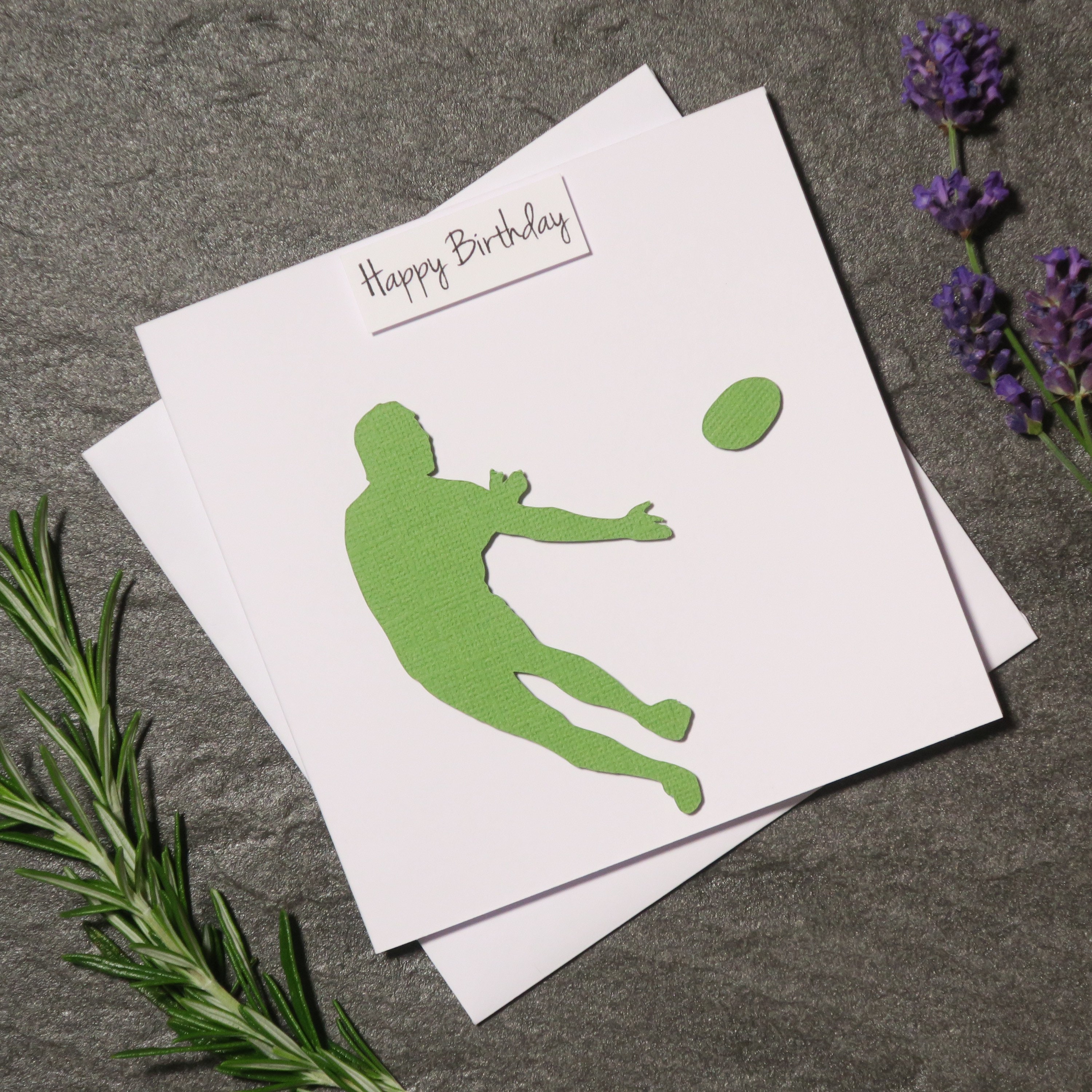 Rugby Birthday Card Handmade - Etsy