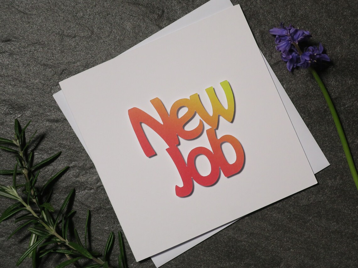 New Job Card - Etsy