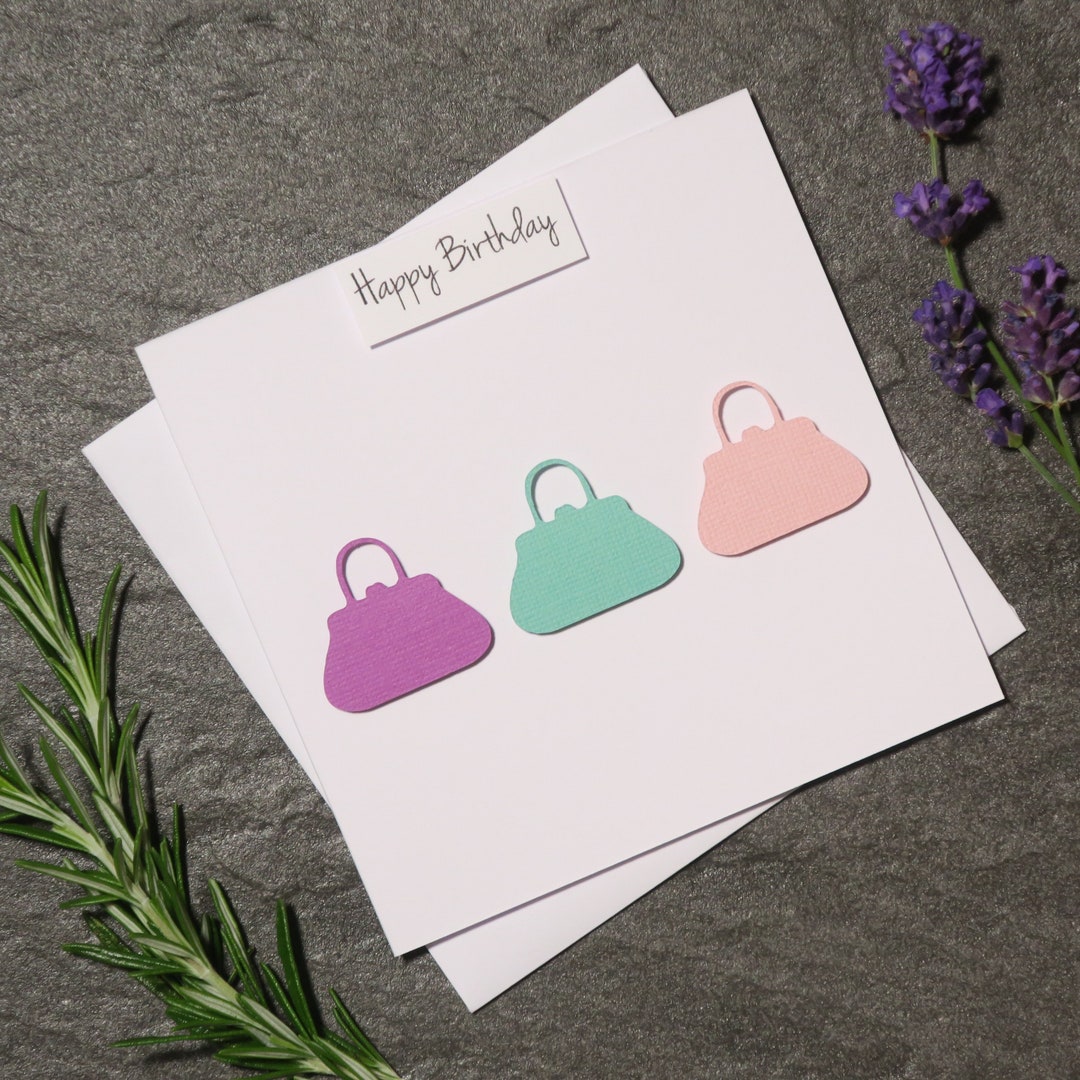 Handbags Birthday Card - Etsy