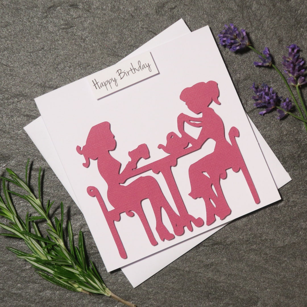 Afternoon Tea Birthday Card - Etsy