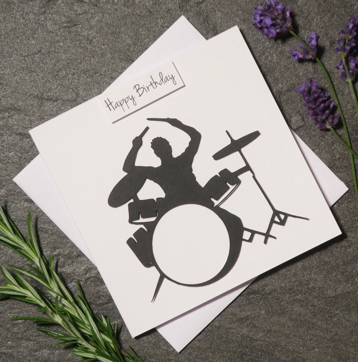 Drummer Birthday Card - Etsy