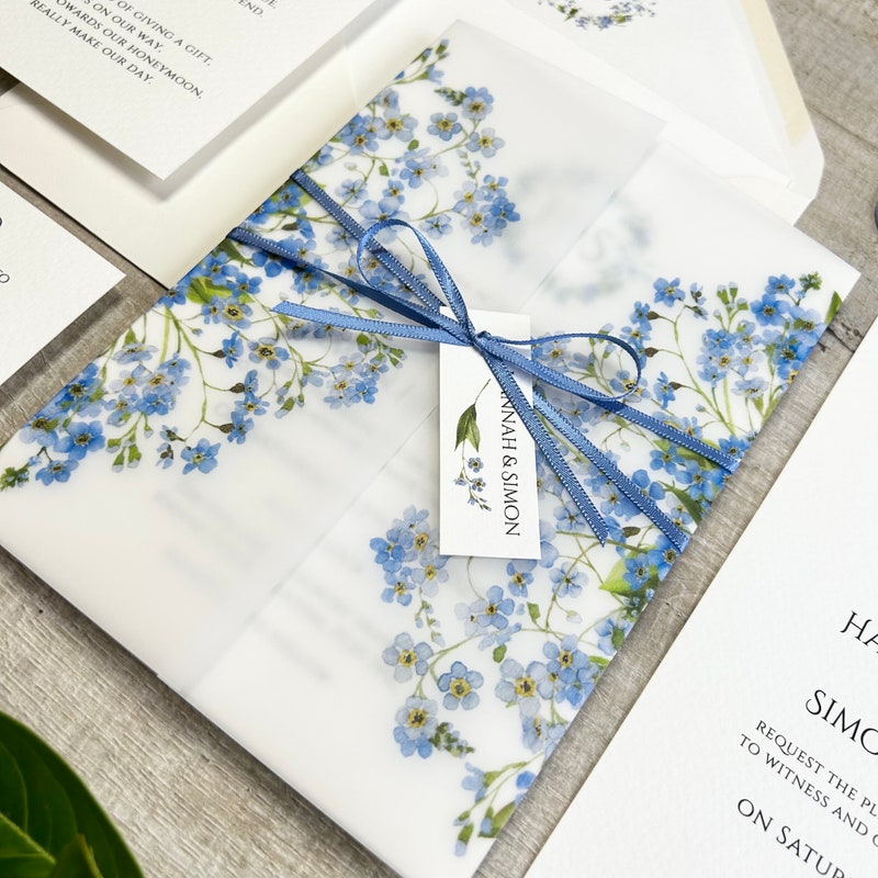 Wedding Invitation Blue - Etsy