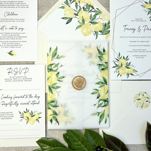 Lemon Wedding - Etsy UK