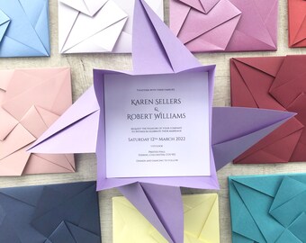 Origami Invitations | Etsy