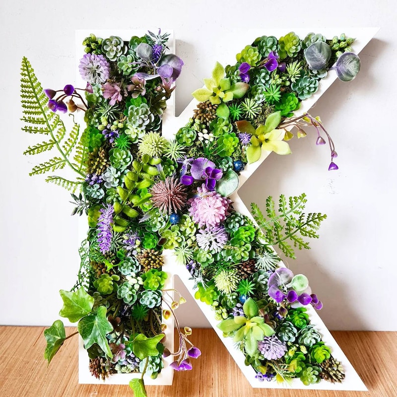 Succulent Letter - Etsy