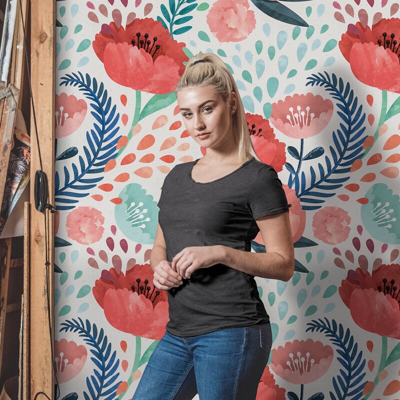 Spoonflower Wallpaper - Etsy