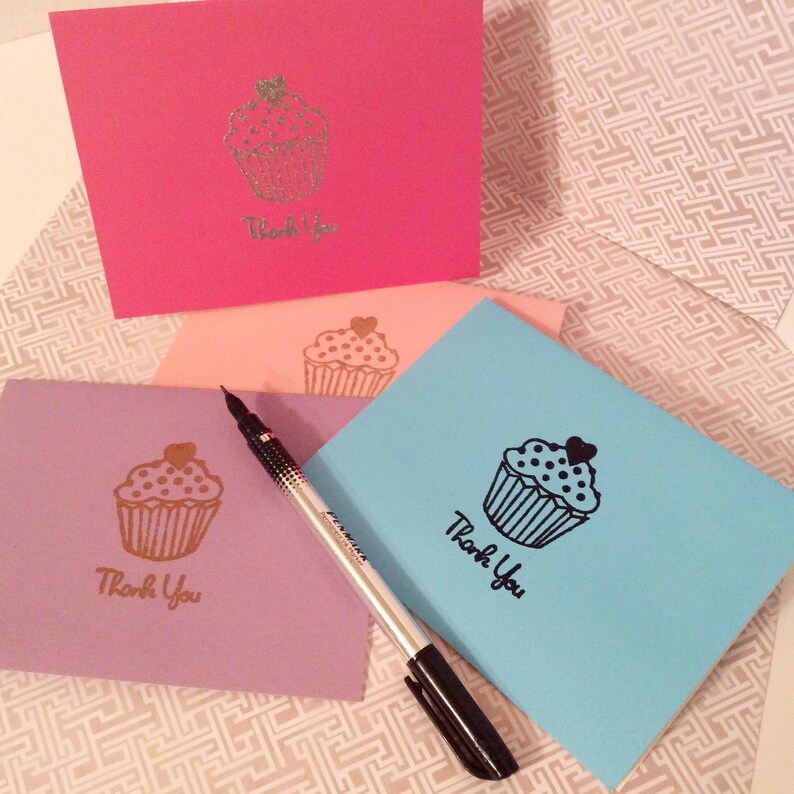 Thank You Cards Set Thank You Note Set Thank You Note Cards | Etsy