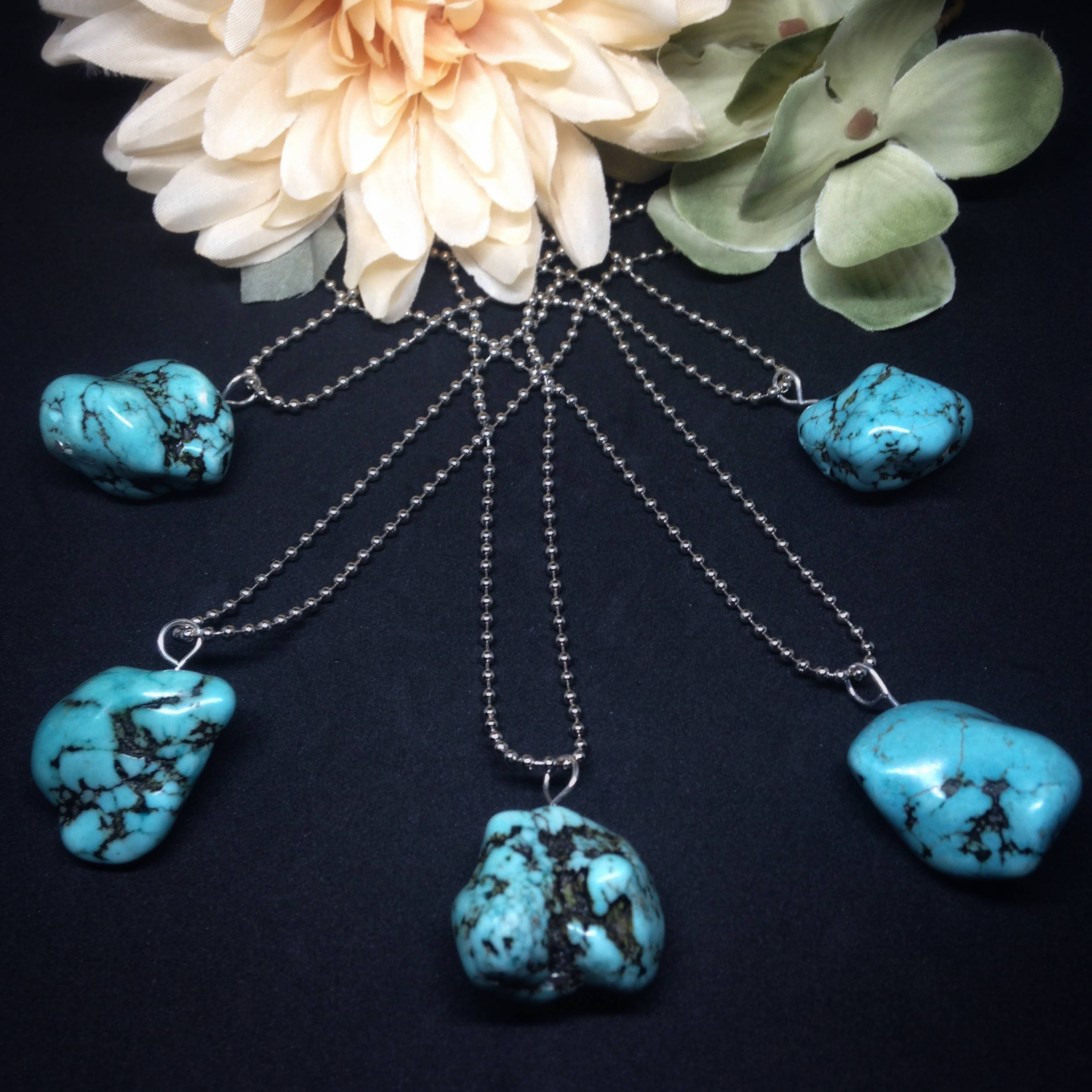 Boho Turquoise Necklace Boho Long Necklace Boho Layered | Etsy