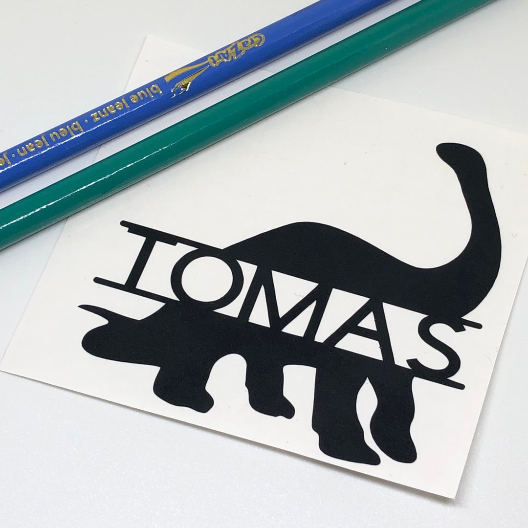 Personalized Dinosaur Decal, Custom Name Sticker - Etsy