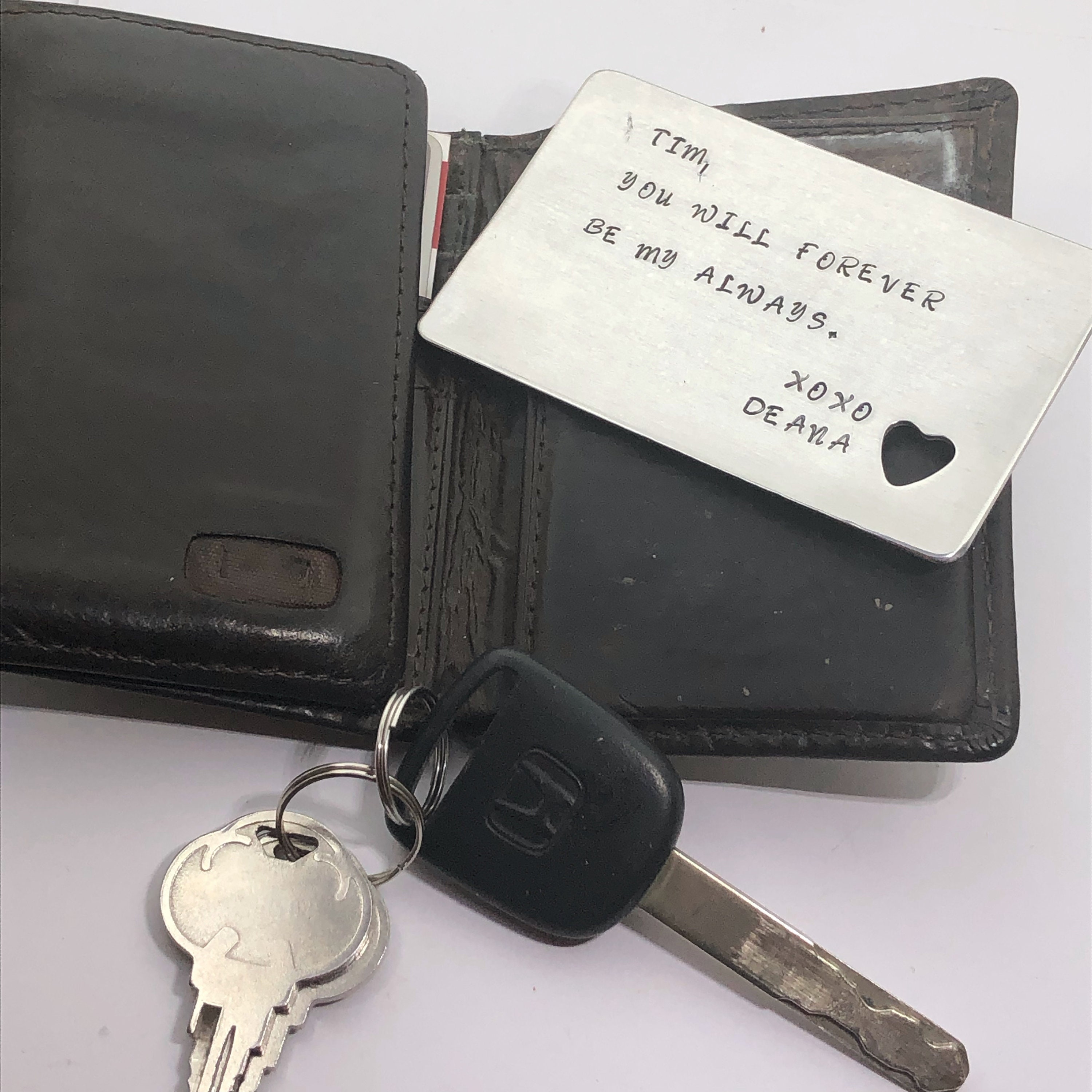 Wallet Card Personalized Wallet Card Custom Wallet Card - Etsy