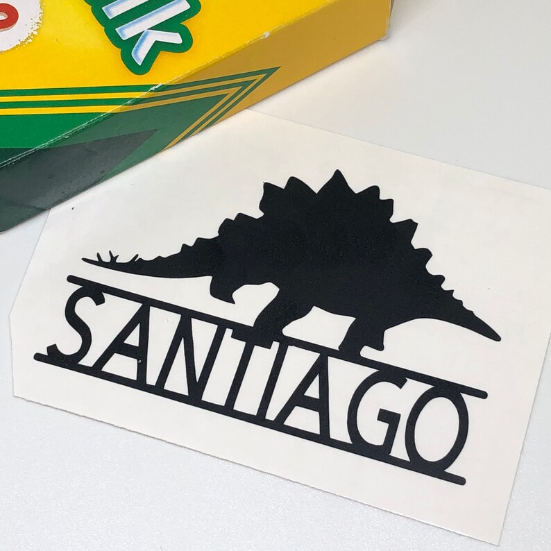 Dinosaur Decal Dinosaur Stickers Dinosaur Decor Name Decal - Etsy