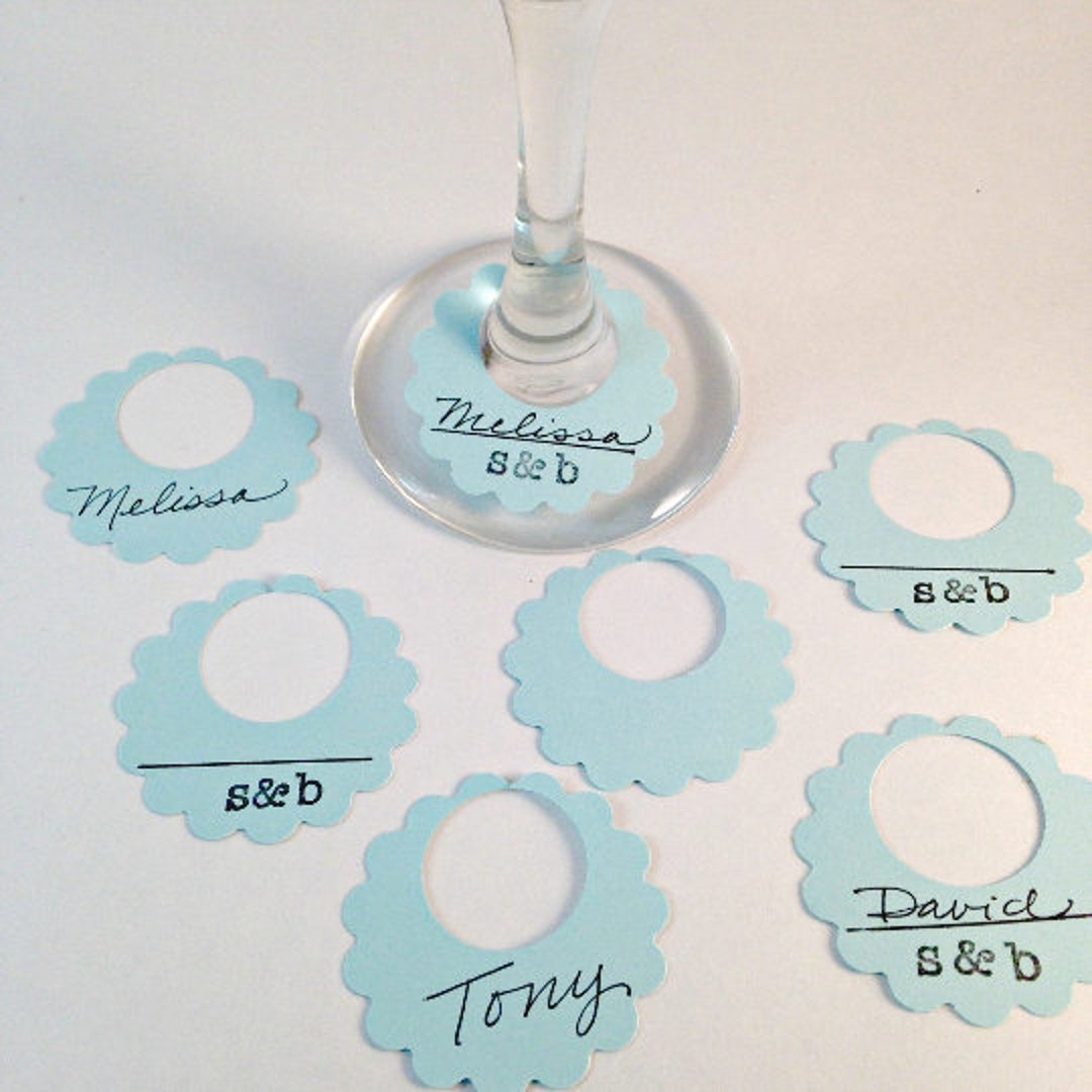 Wine Tags, Paper Wine Tags, Wedding Wine Tags, Personalized Wine Charms ...