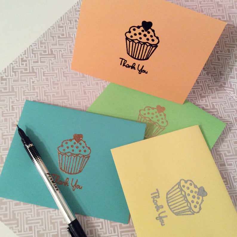 Thank You Cards Set Thank You Note Set Thank You Note Cards | Etsy