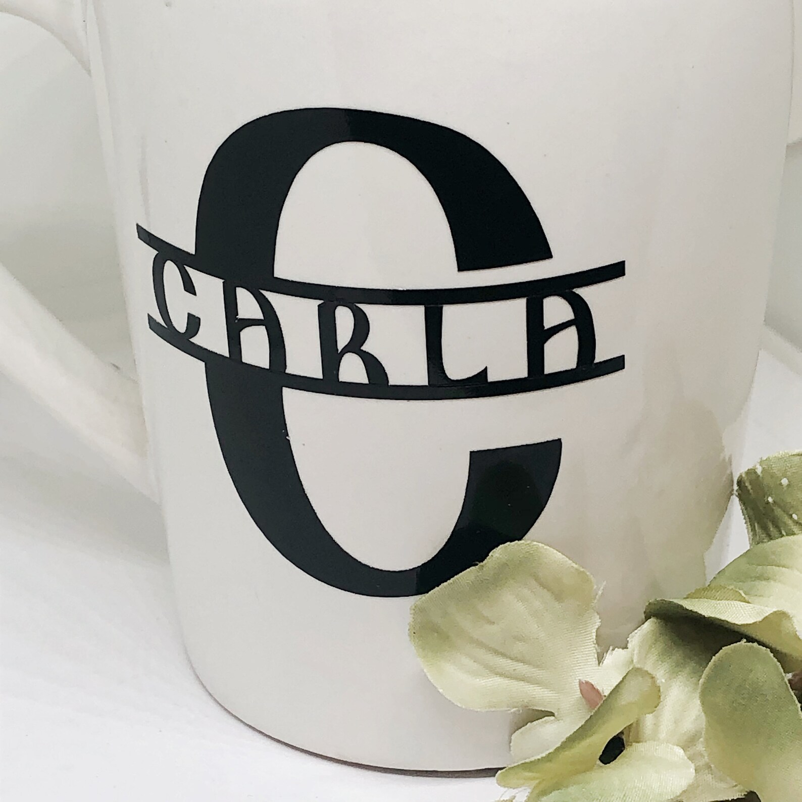 Split Monogram Name Monogram Decal Split Letter Split - Etsy