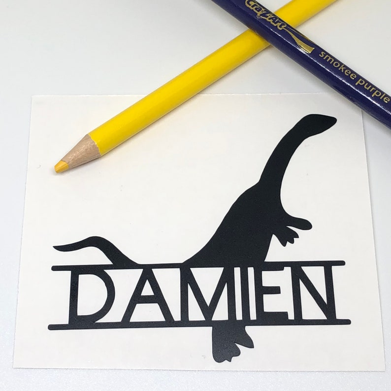 Dinosaur Decal Dinosaur Stickers Dinosaur Decor Name Decal - Etsy