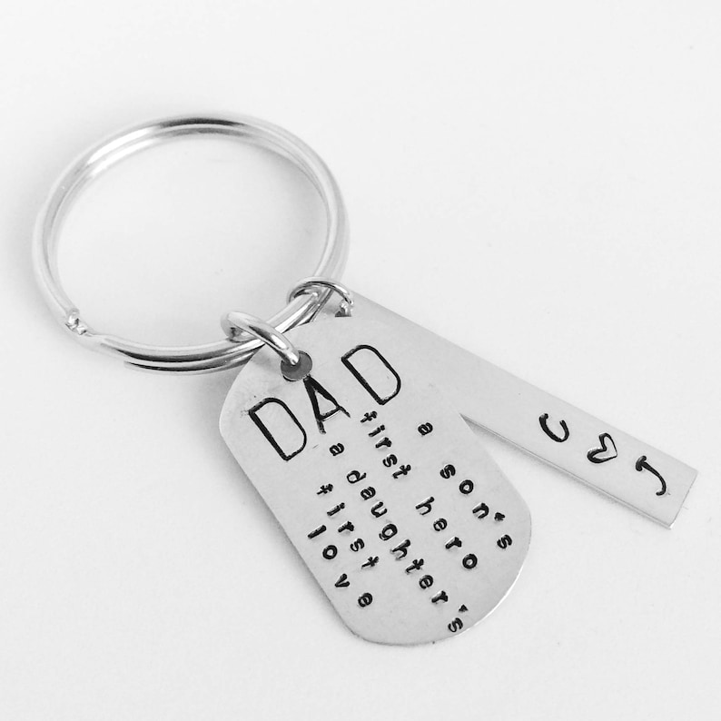 Custom Dad Keychain Custom Name Keychain Custom Dad Present | Etsy