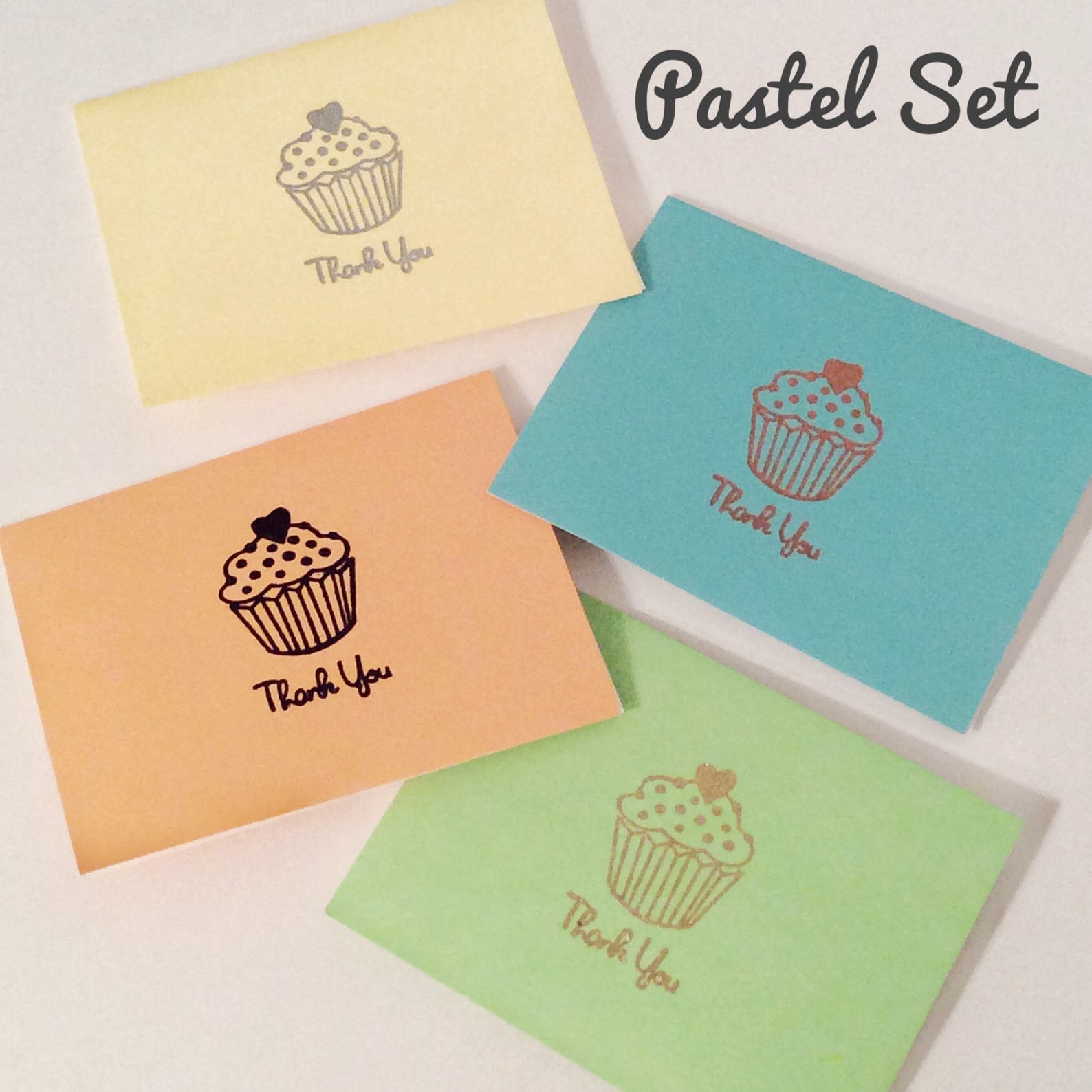 Thank You Cards Set Thank You Note Set Thank You Note Cards - Etsy