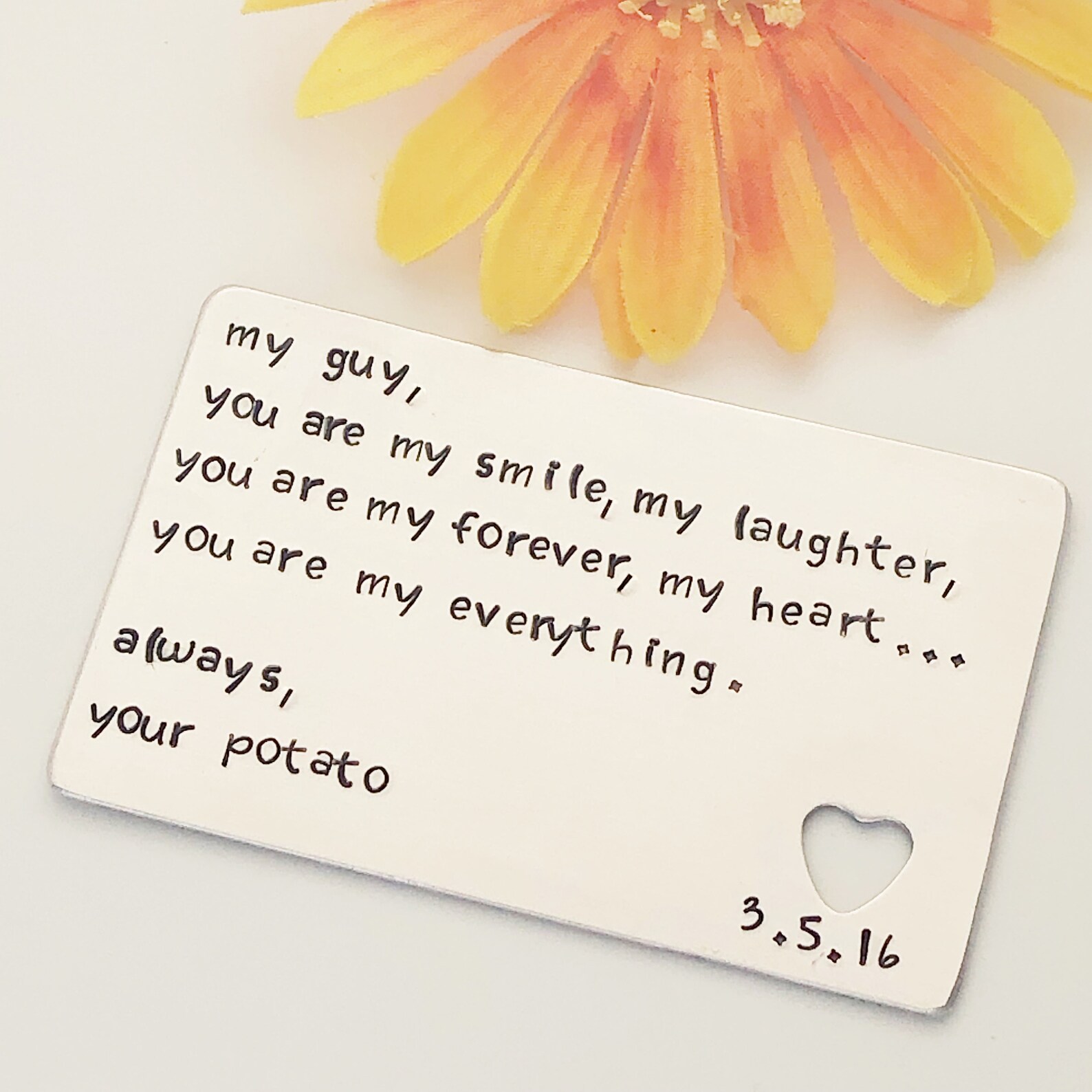 Wallet Card, Personalized Wallet Card, Custom Wallet Card, Love ...