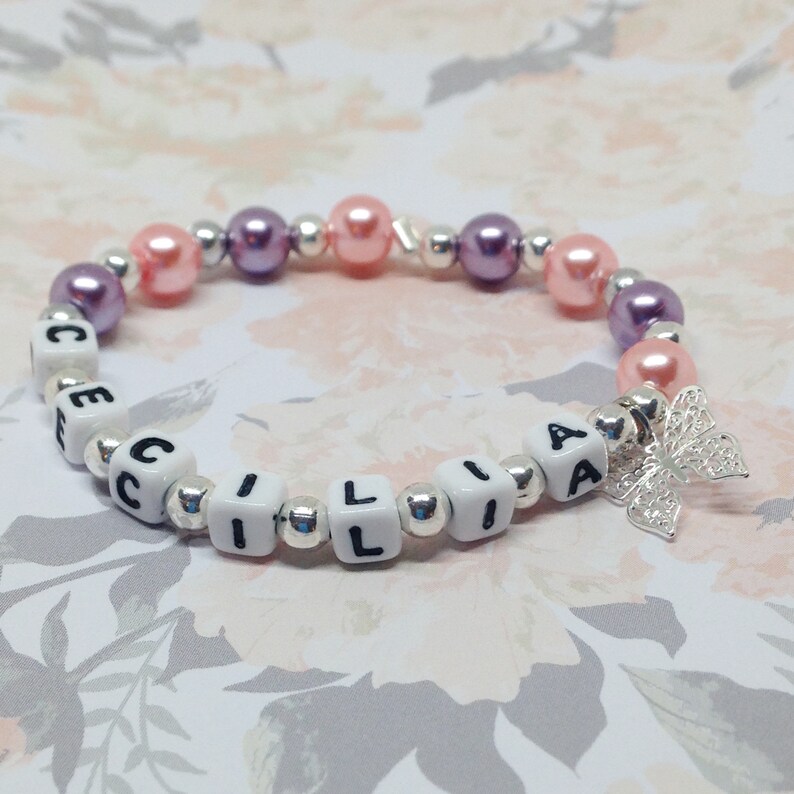 Flower Girl Bracelet Flower Girl Bracelet Personalized Etsy