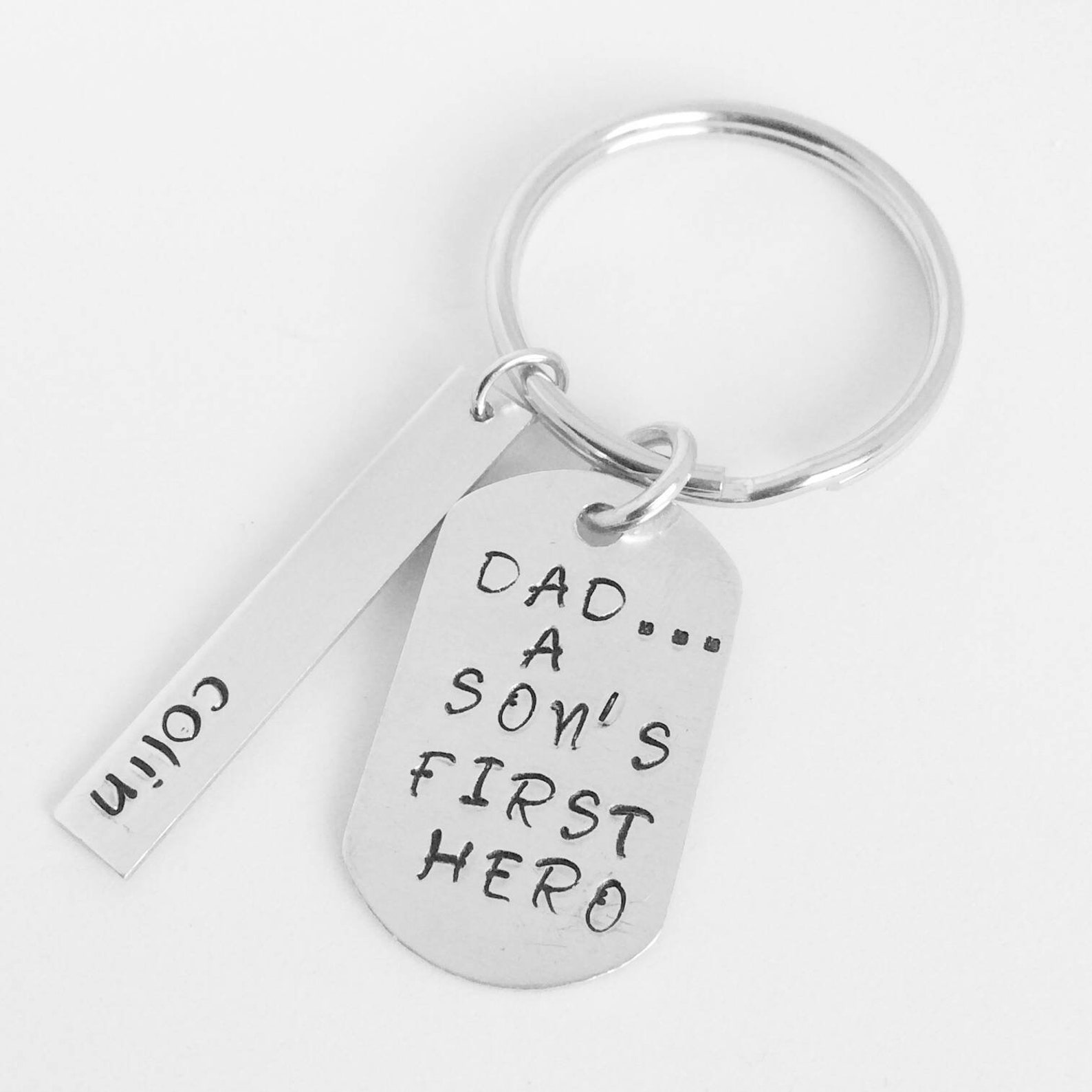 Fathers Day Keychain Fathers Day Gift From Daughter Fathers | Etsy