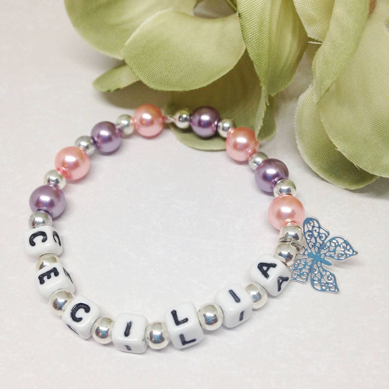 Flower Girl Bracelet Flower Girl Bracelet Personalized Etsy