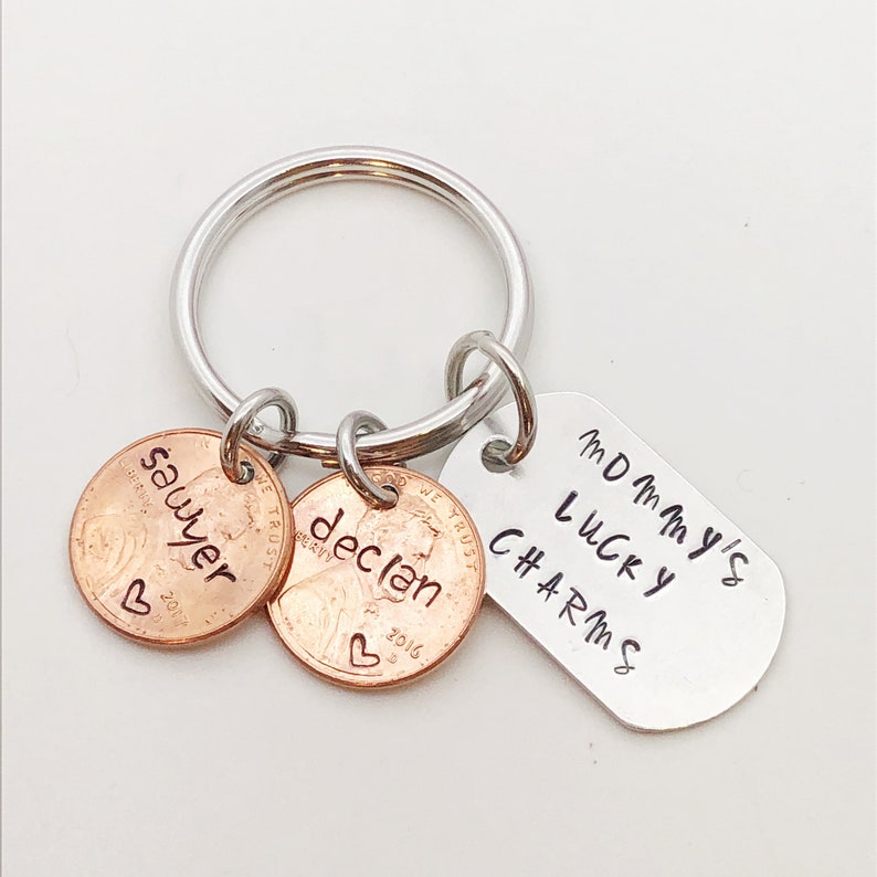 Lucky Penny Lucky Gift Lucky Charm Keychain Penny Gifts | Etsy