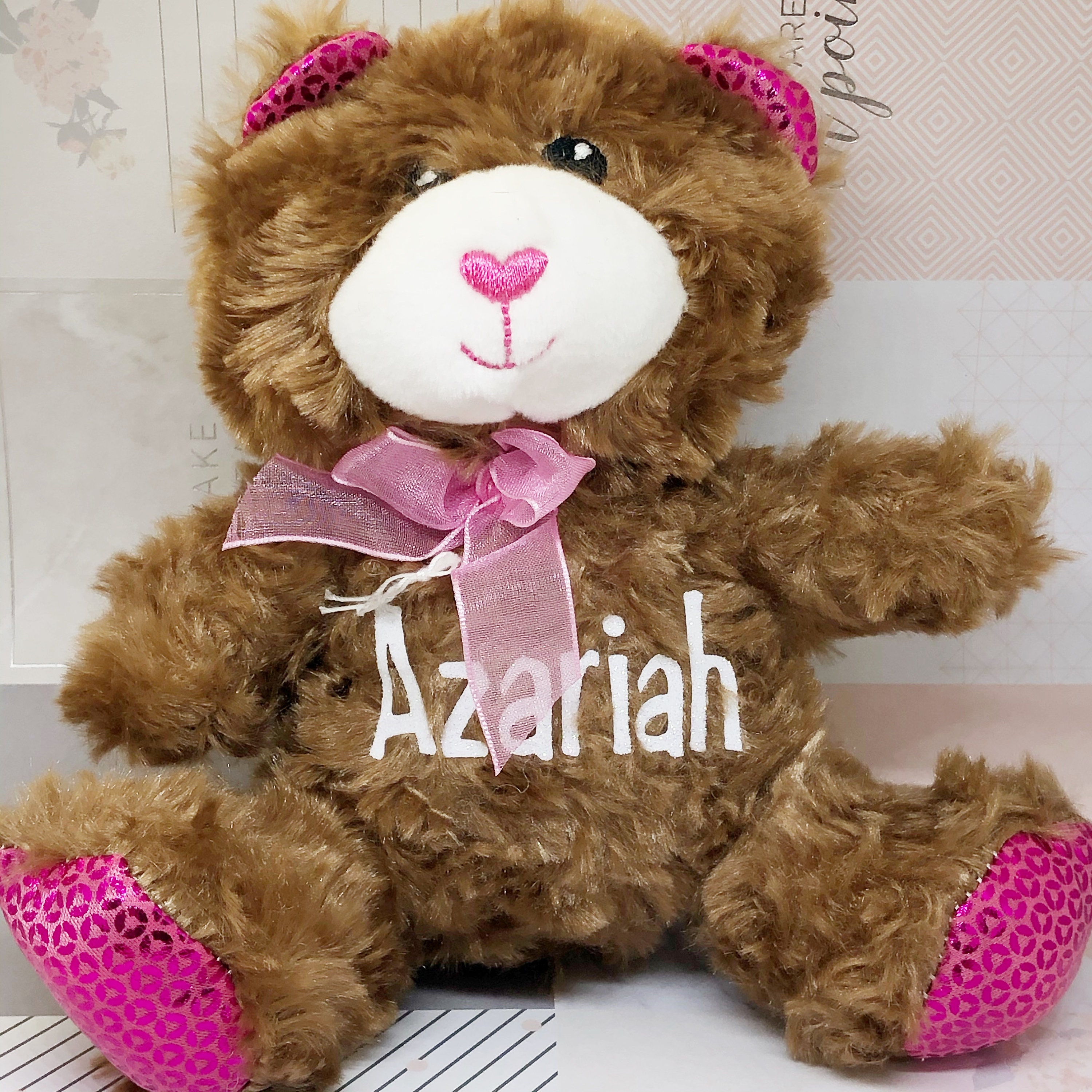 Personalized Bear Personalized Teddy Baby Teddy Bear Custom - Etsy 日本
