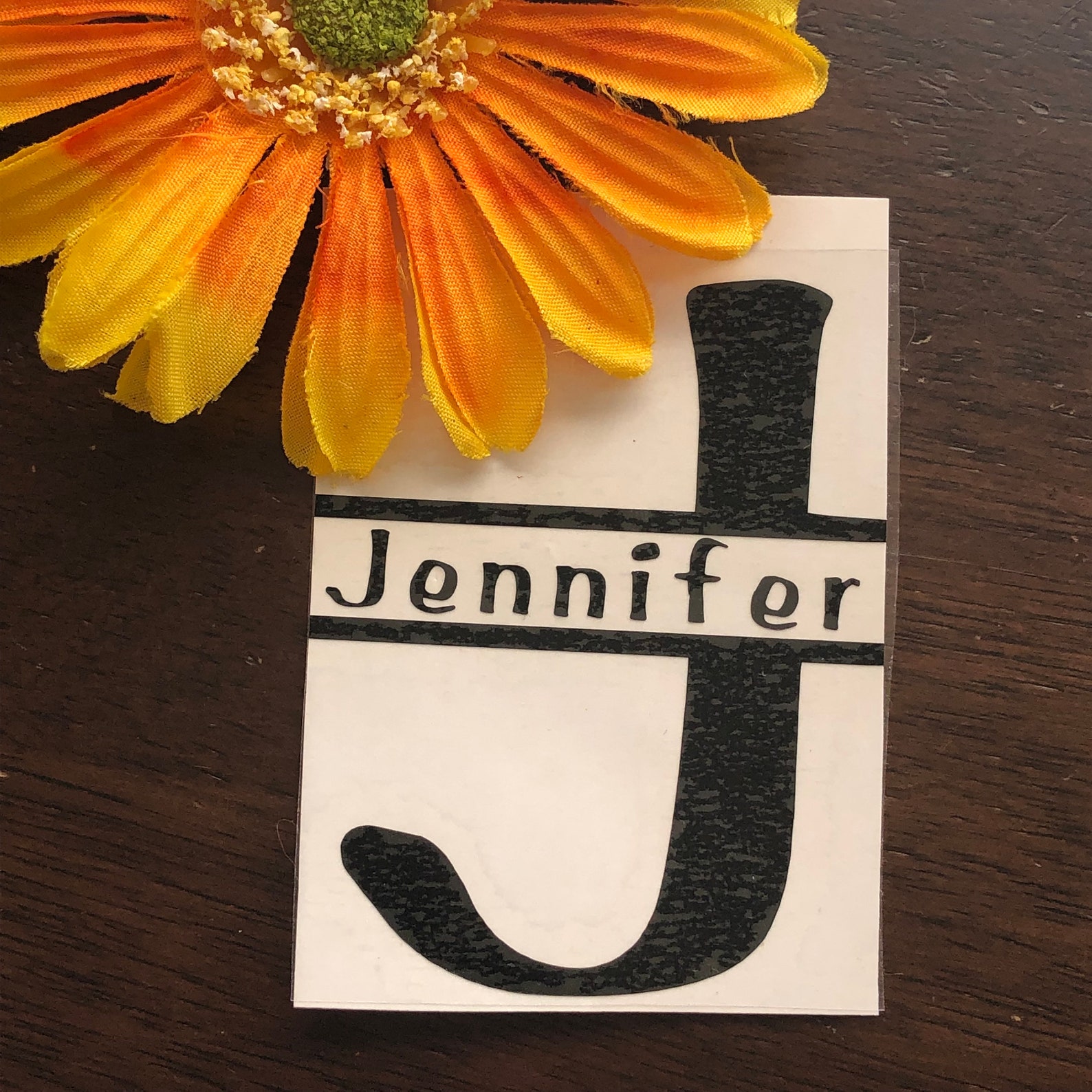 Split Monogram Name Monogram Decal Split Letter Split - Etsy