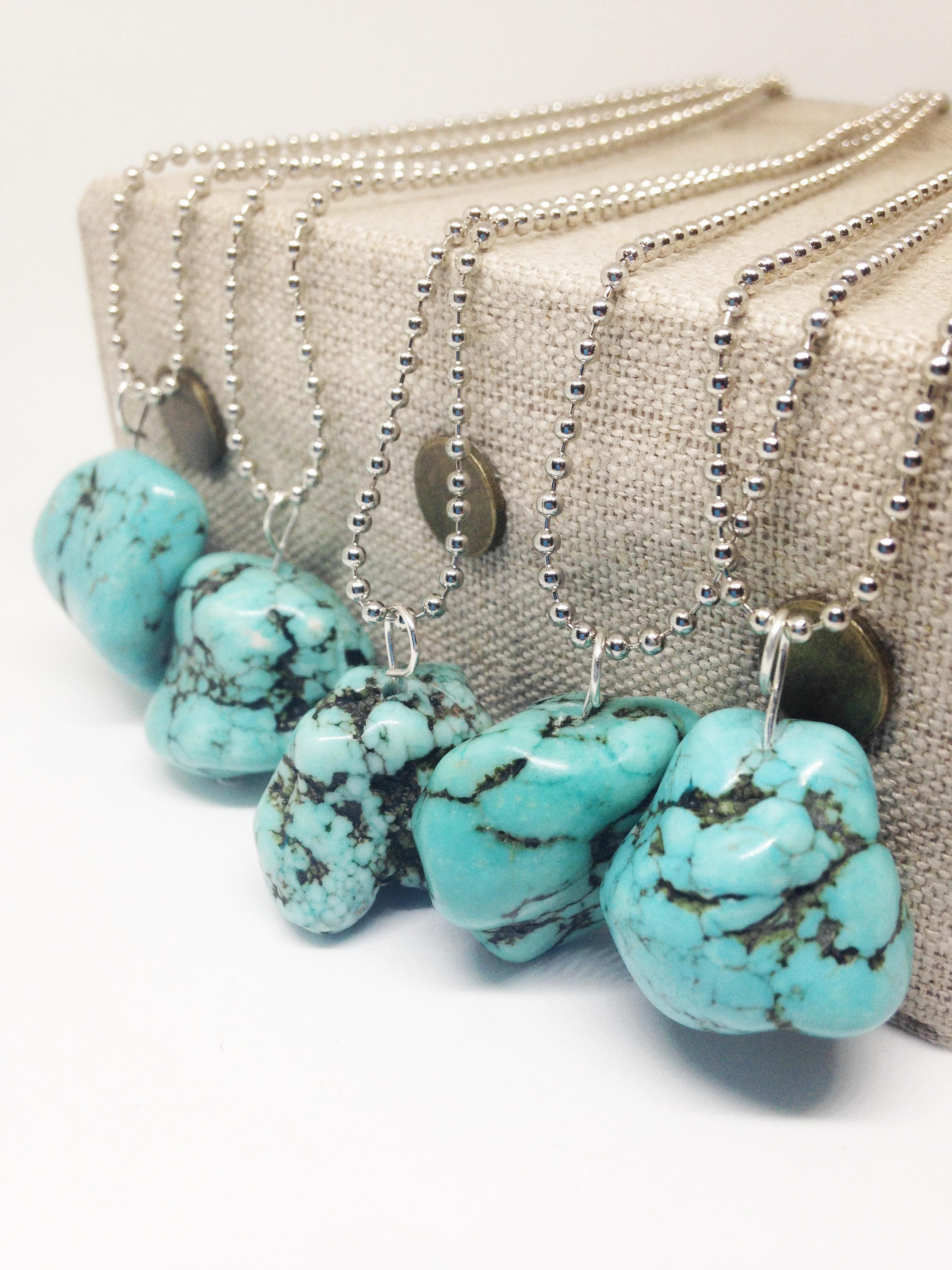 Boho Turquoise Necklace Boho Long Necklace Boho Layered | Etsy