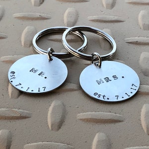 Couples Keychain, Couples Anniversary Gifts, Couples Keychain Set ...