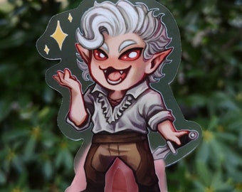 ASTARION PORTRAIT Clear Vinyl Sticker Baldur's Gate 3 Inspired - Etsy
