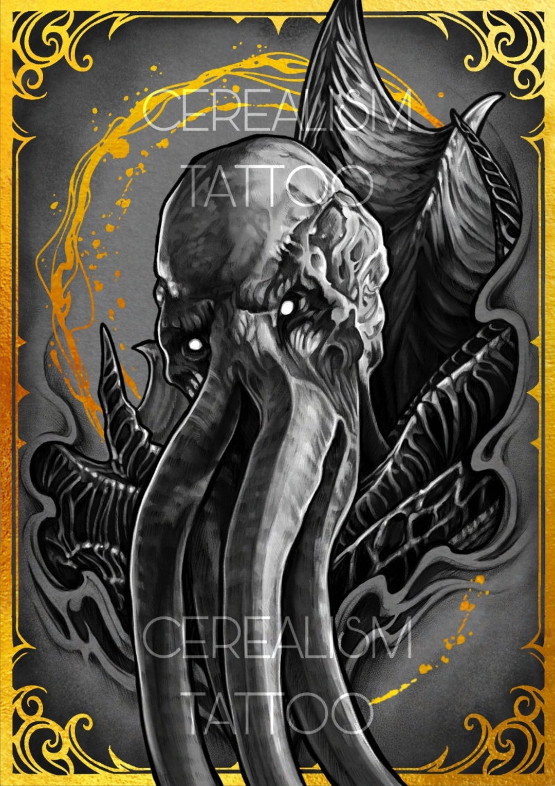 THE EMPEROR - Gold Embellished A5 Art Print - Baldur's Gate 3 Inspired ...