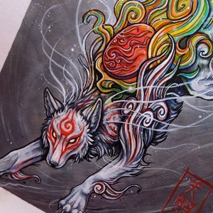 Okami Amaterasu / Shiranui - A4 Art PRINT - Etsy