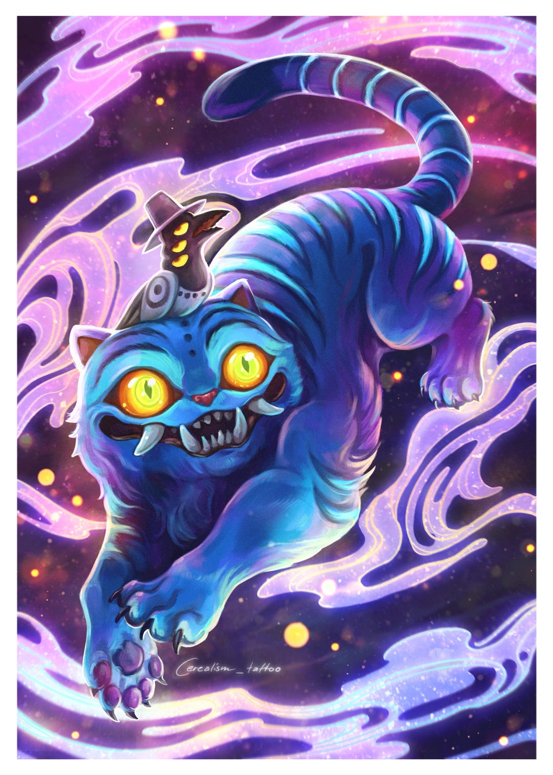 Tiger and Bird - Holographic A4 Art Print - Kpop Demon Hunters Inspired ...