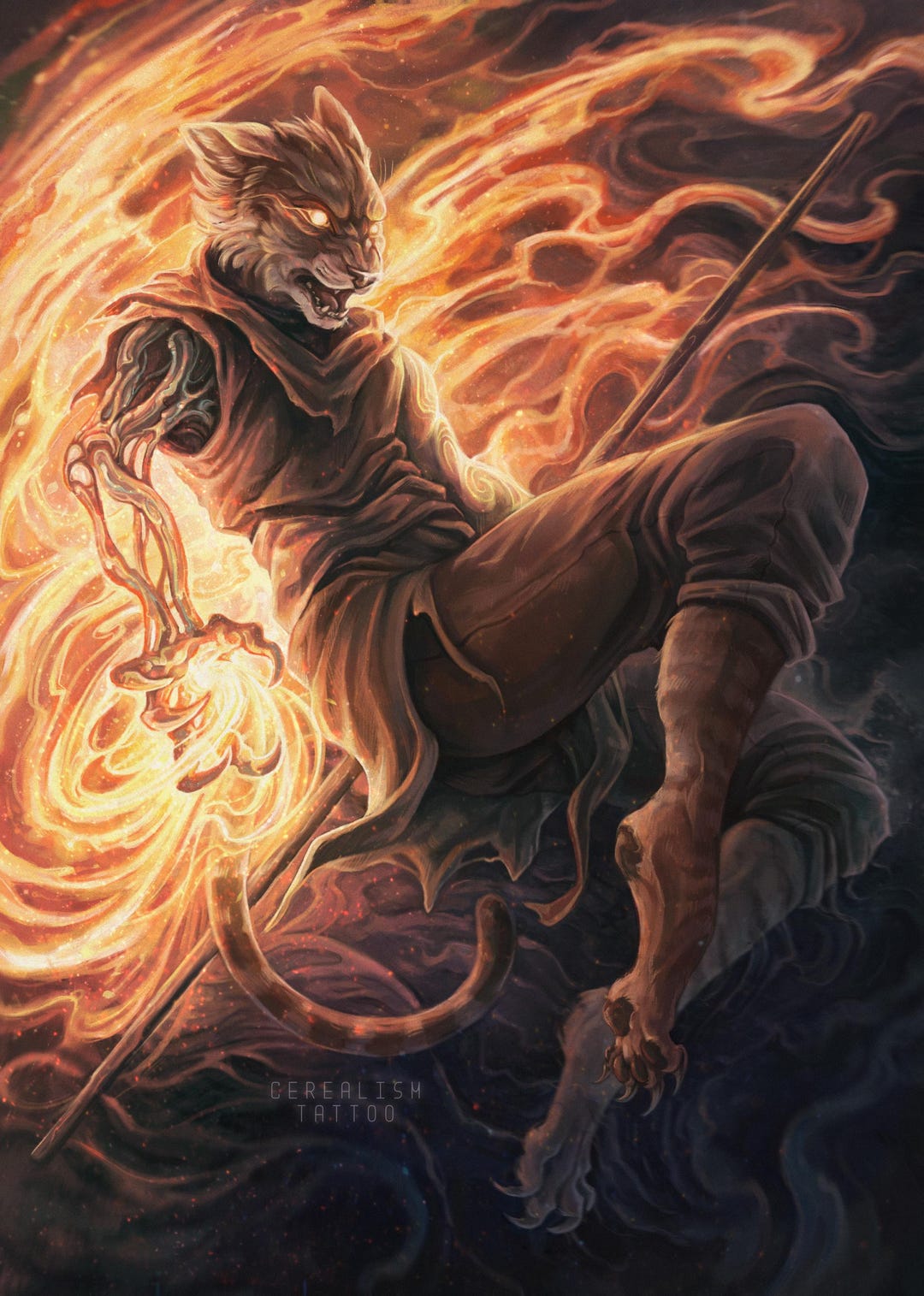 Let Them Burn - A4 Art Print - Etsy