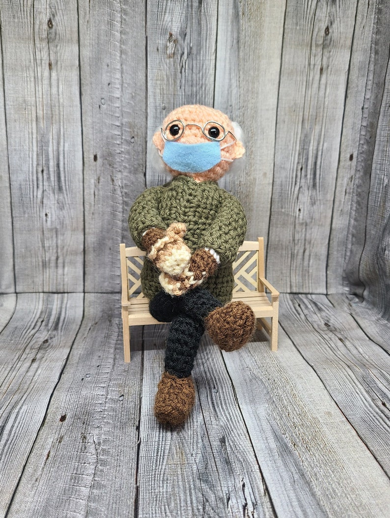 Crochet Bernie Sanders Doll, Meme Plushie Shelf Sitter - Etsy