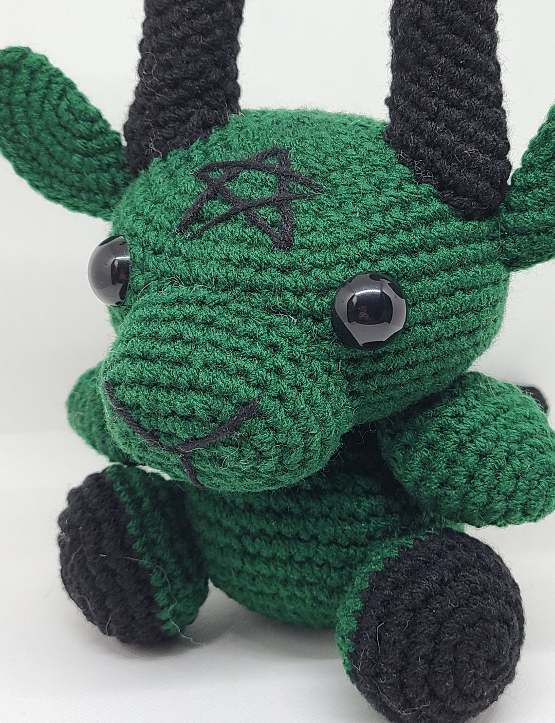 Crochet Baphomet Plush Toy Cow Goat Demon Stuffie Devil - Etsy