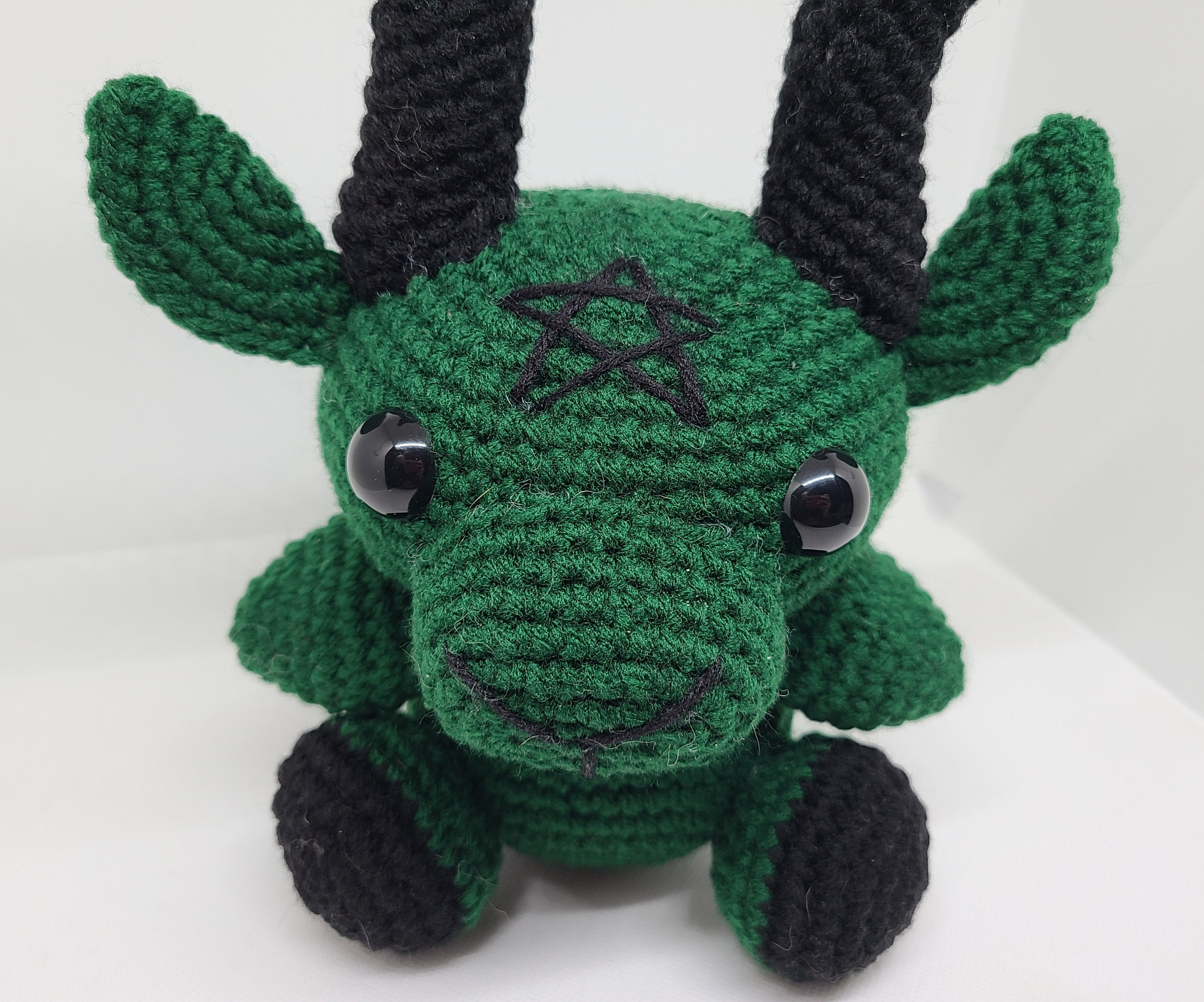 Crochet Baphomet Plush Toy Cow Goat Demon Stuffie Devil - Etsy