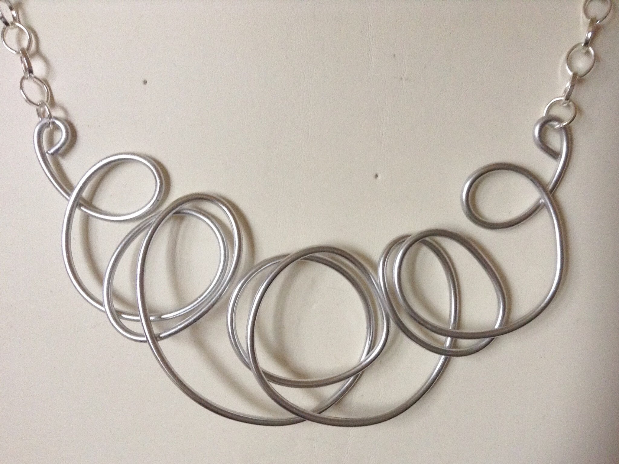 SPECIAL OFFER Designer Silver Twisted Wire Necklace | Etsy