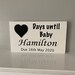 Personalised Pregnancy Baby Due Countdown Wooden Plaque Sign Mummy Mum ...