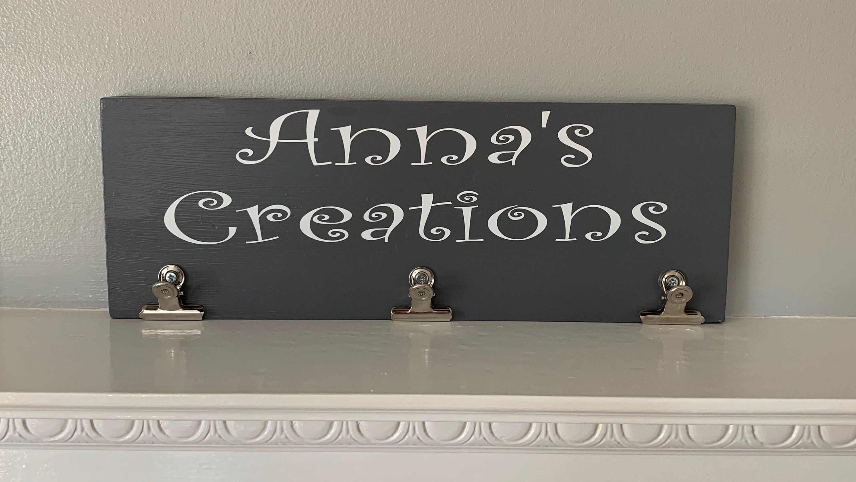 Personalised Children's Name Plaque Sign for Art Work/ | Etsy