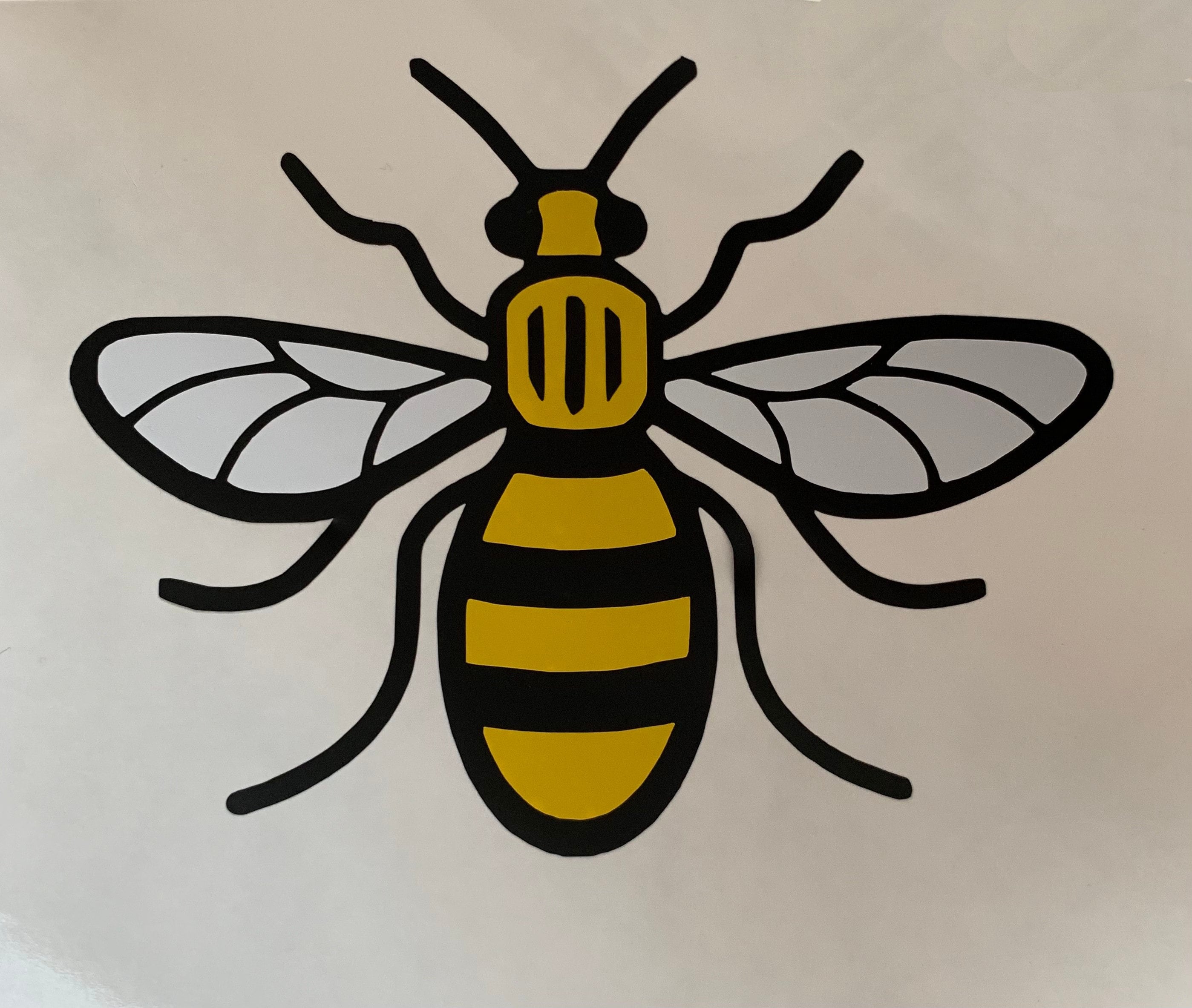 Bee Wasp Vinyl Sticker Label Decal Bumble Bees Home Garden | Etsy
