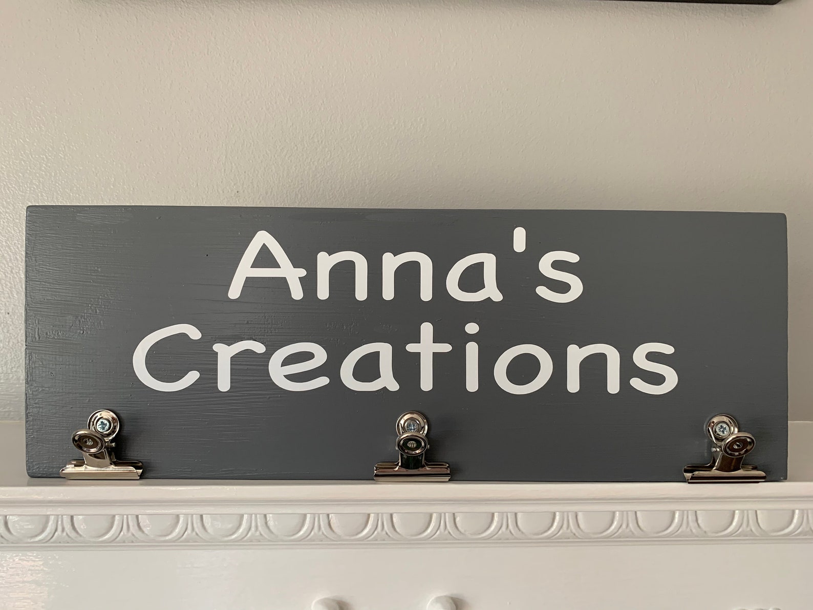 Personalised Children's Name Plaque Sign for Art Work/ School / Craft ...