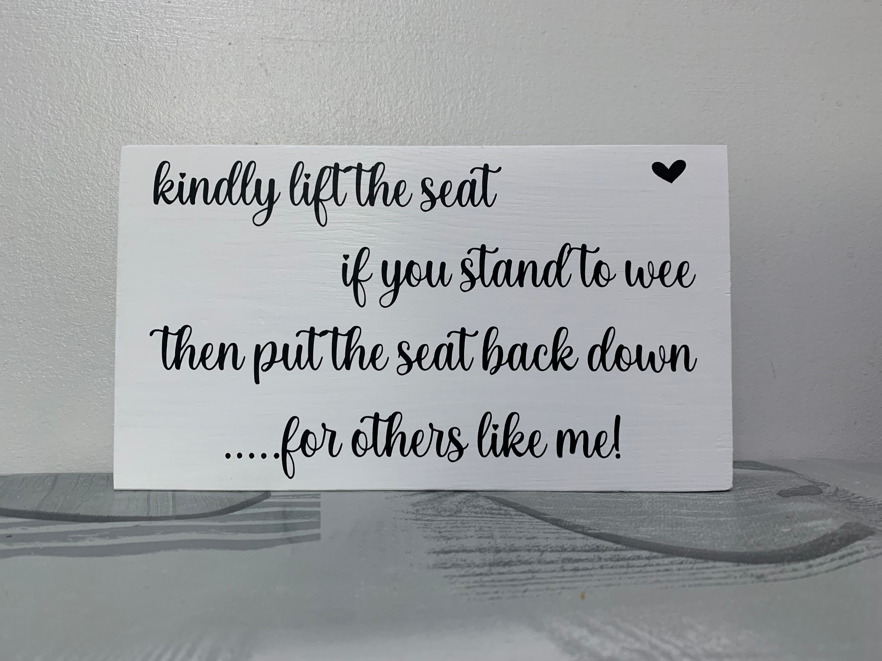 Funny Toilet Seat Down Bathroom Cloakroom sign plaque lift - Etsy.de
