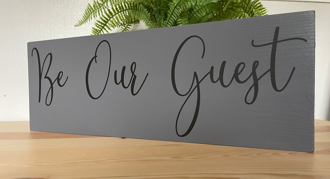 Be Our Guest Plaque Wall Sign Love Home Decor Guests - Etsy UK
