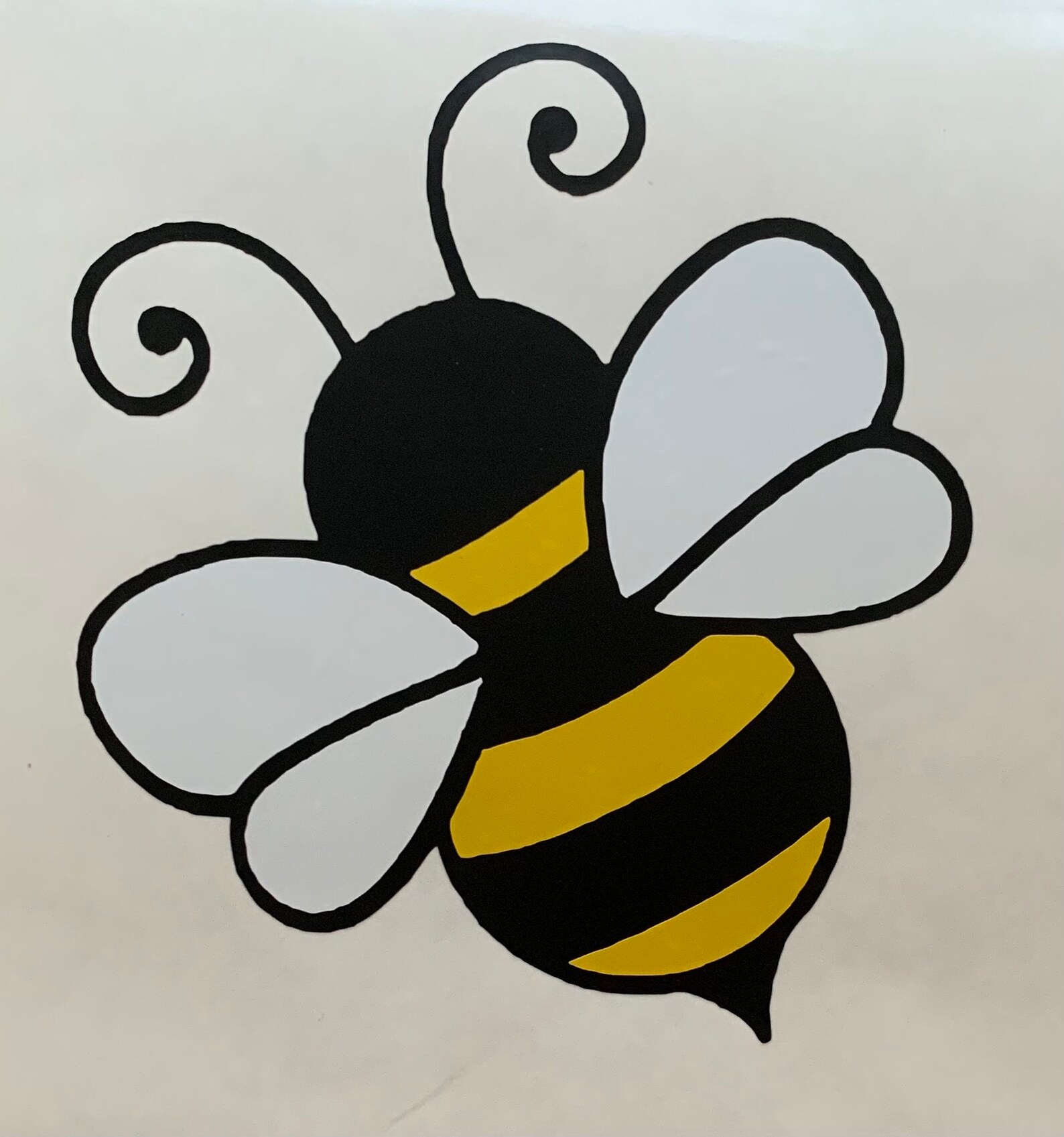 Bee Cute Vinyl Sticker Label Decal Bumble Bees Home Garden - Etsy UK