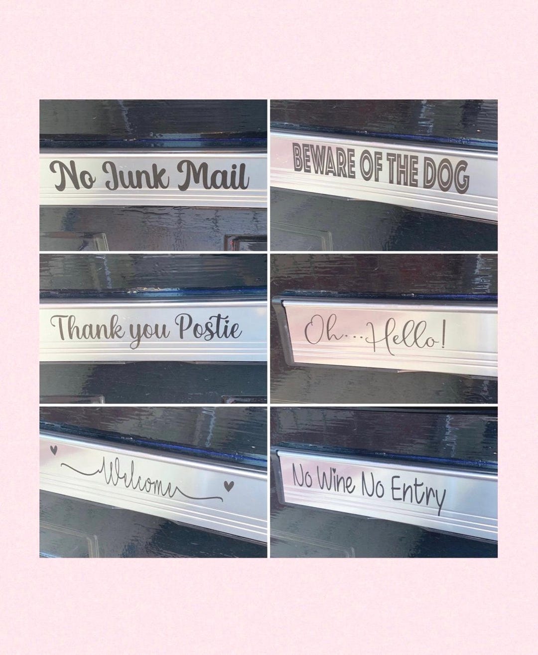 Letter Box Vinyl Decal Signs - Personalised Home Decor - New House ...