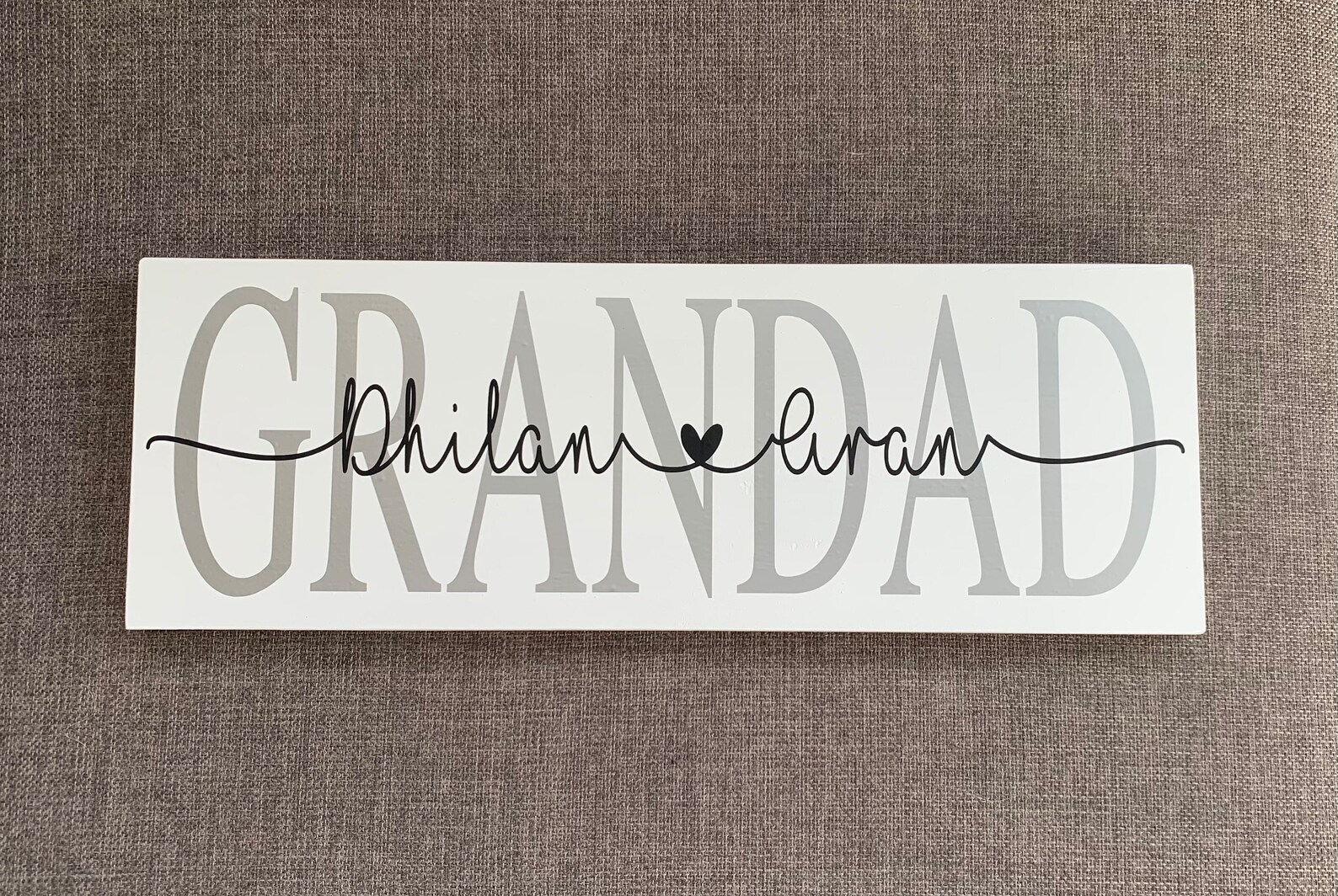 Personalised Dad Daddy Grandad Grandpa Name Wall Wooden Plaque - Etsy UK