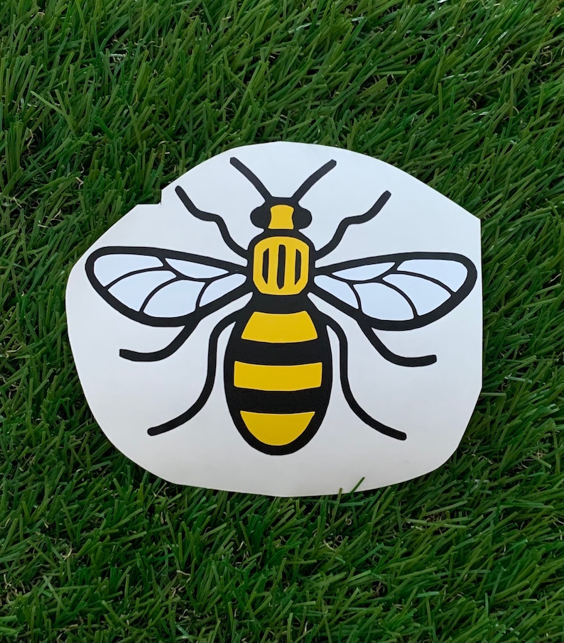 Bee Wasp Vinyl Sticker Label Decal Bumble Bees Home Garden | Etsy